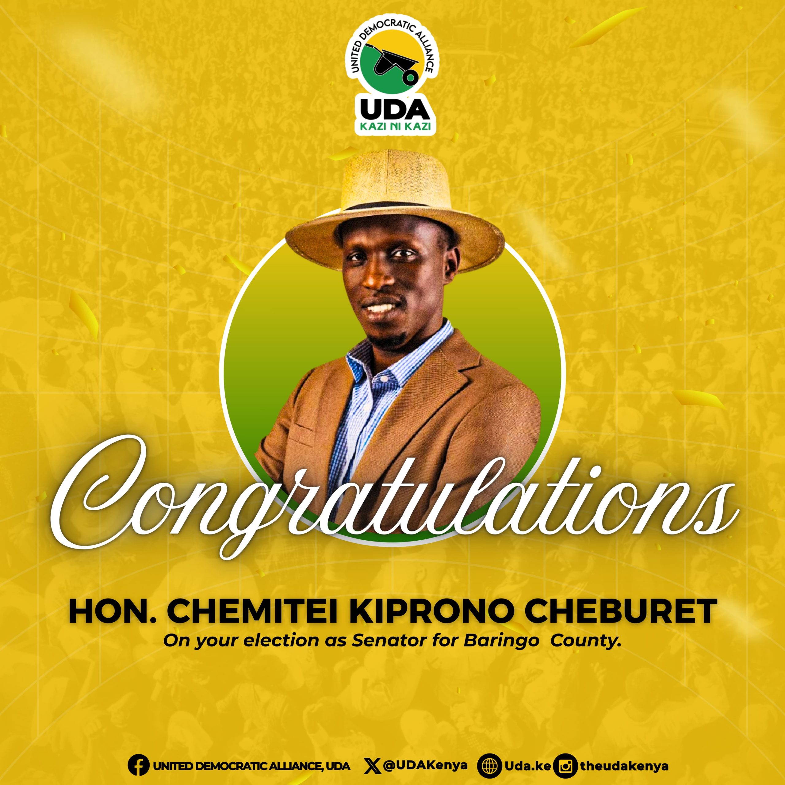 Congratulations to Hon. Chemitei Kiprono Cheburet on your election as ...